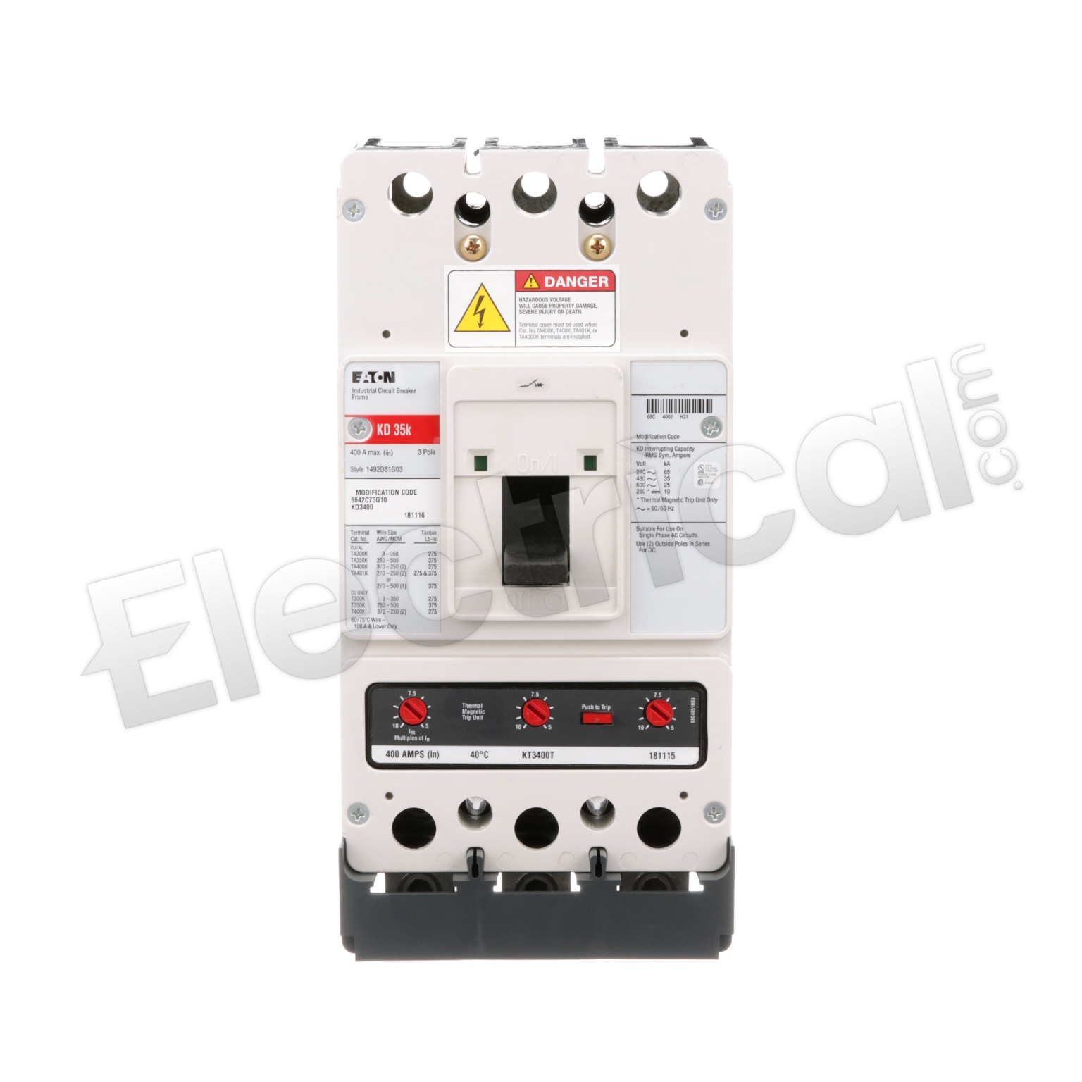 KD3400 - Eaton - Molded Case Circuit Breakers