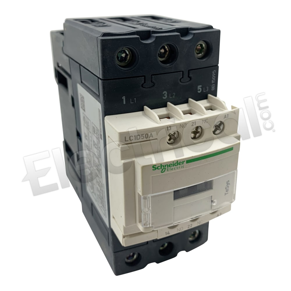 Schneider Electric Telemecanique LC1D50AM7 (LC1D50A-M7) Contactor Motor ...