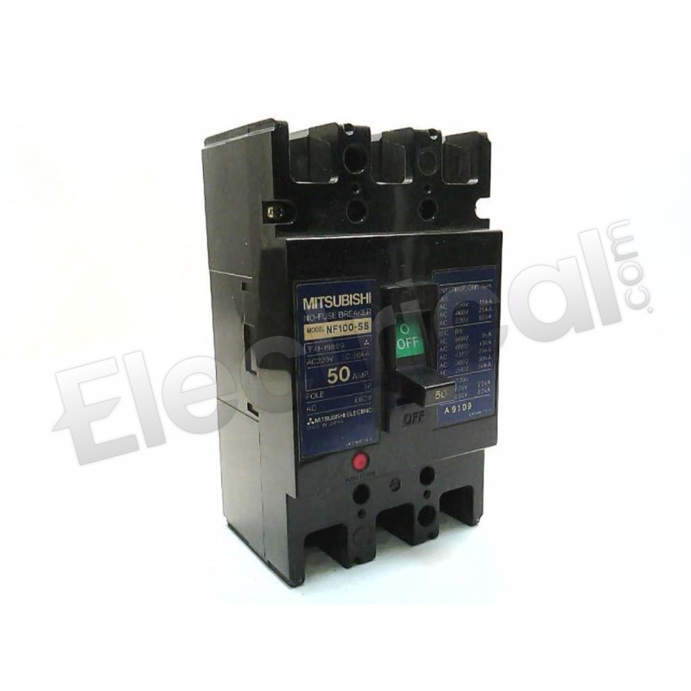 Mitsubishi NF100-SS-3P-50A Molded Case Circuit Breaker